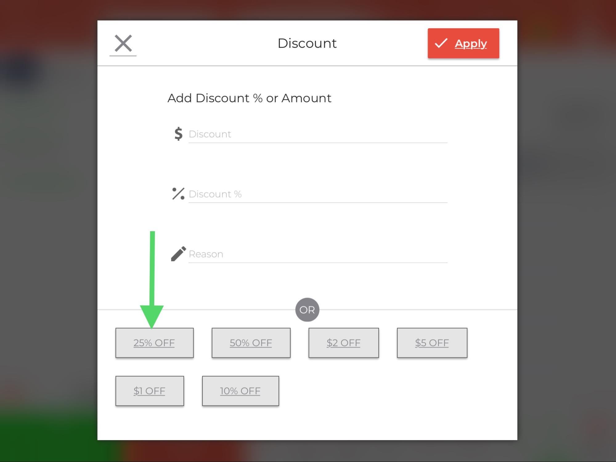 Applying Discounts on Item Orders in POS | Quantic Support