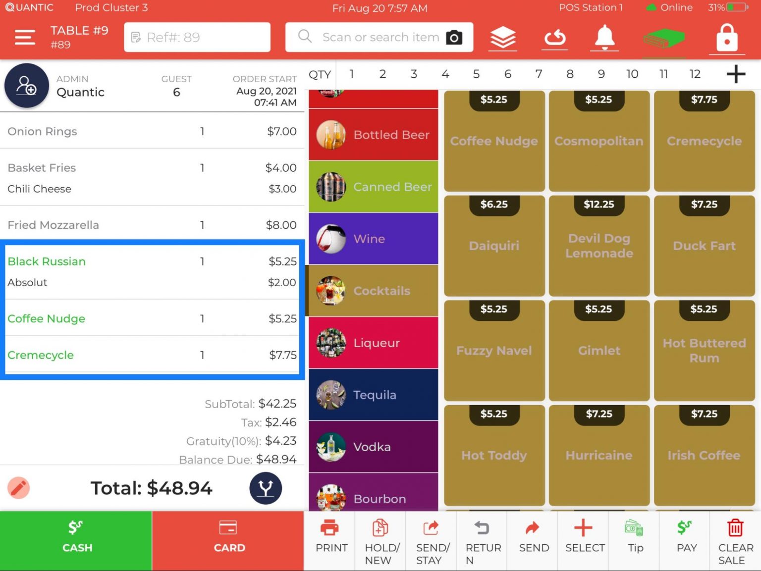 Placing Orders on POS | Quantic POS Learning Resources