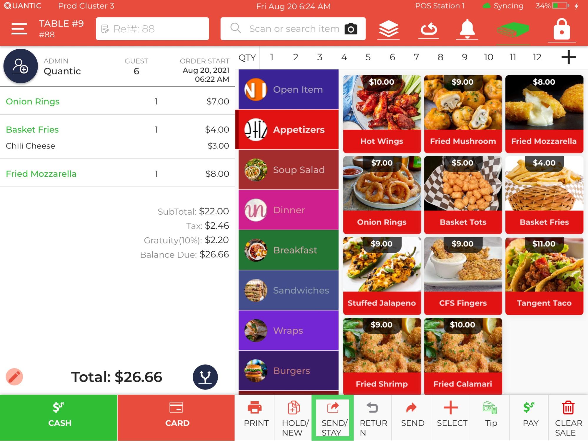 Placing Orders on POS | Quantic POS Learning Resources