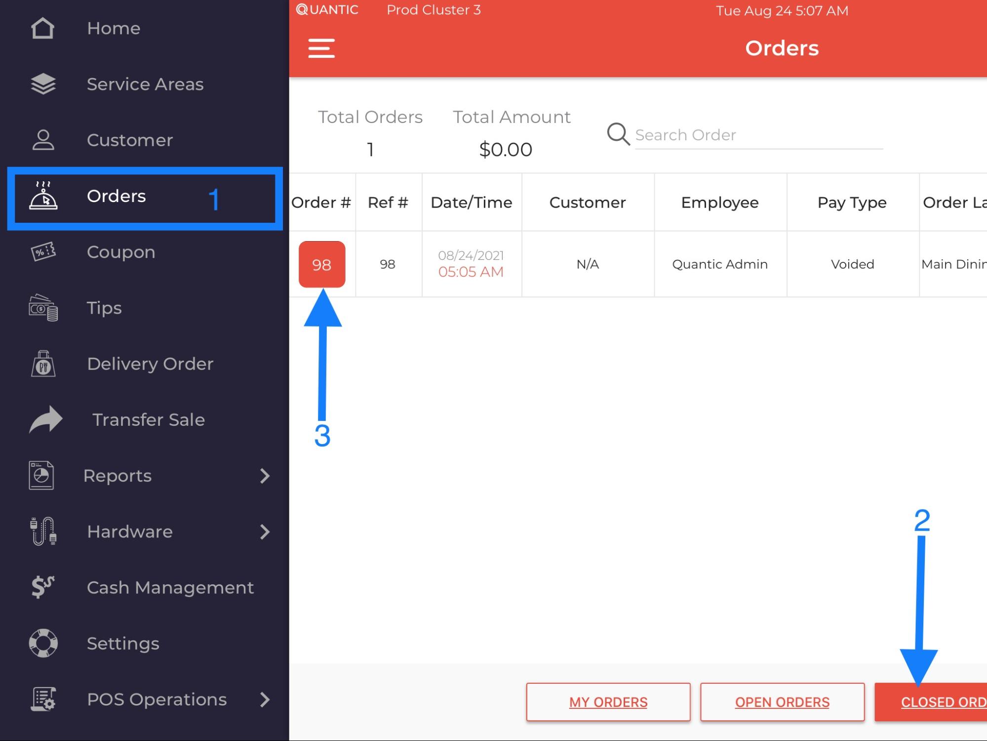 Applying Void in Quantic POS | Guide to Cancel Orders