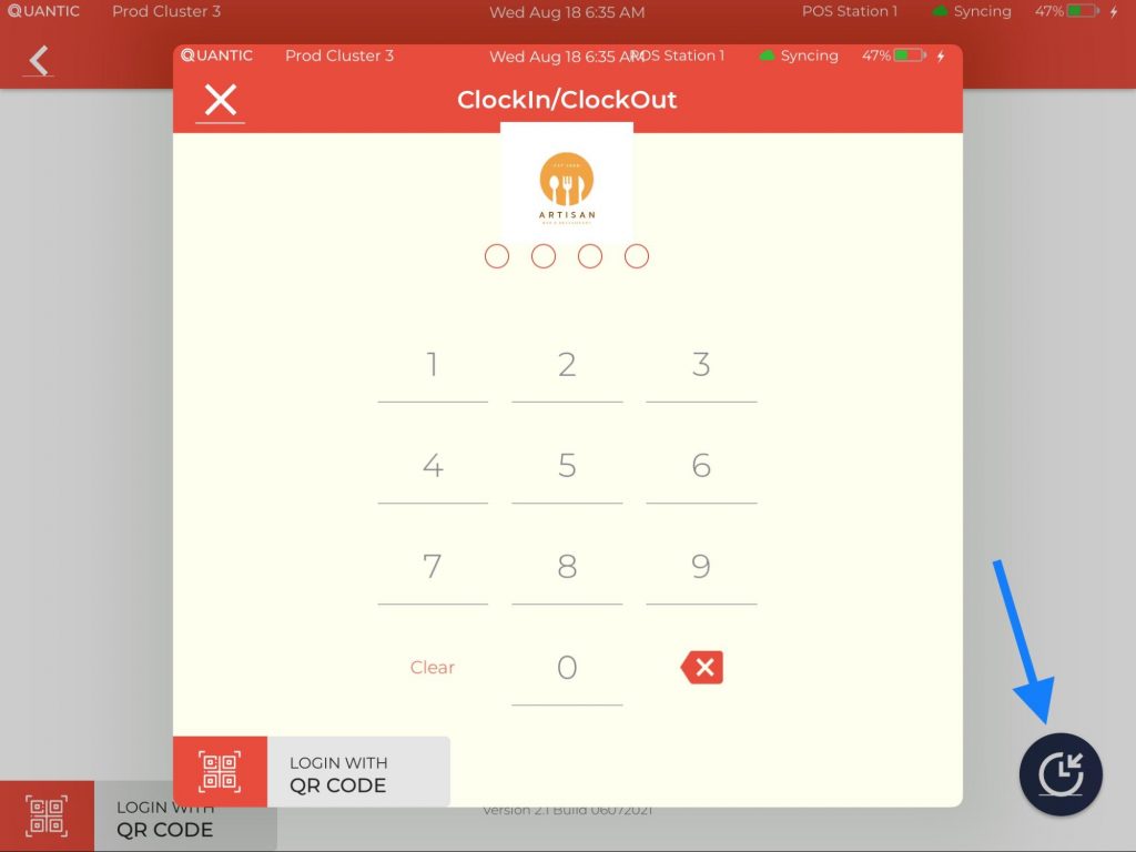Clock In and Clock Out Feature | Quantic POS Resources