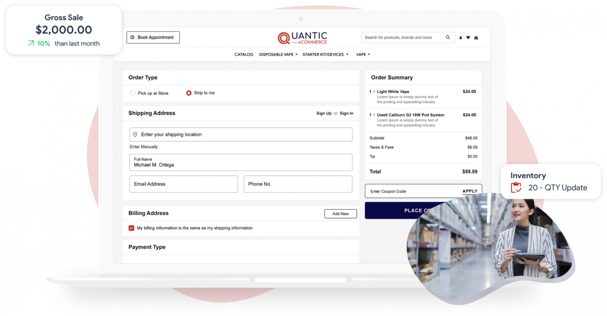 Quantic eCommerce - POS with eCommerce Management