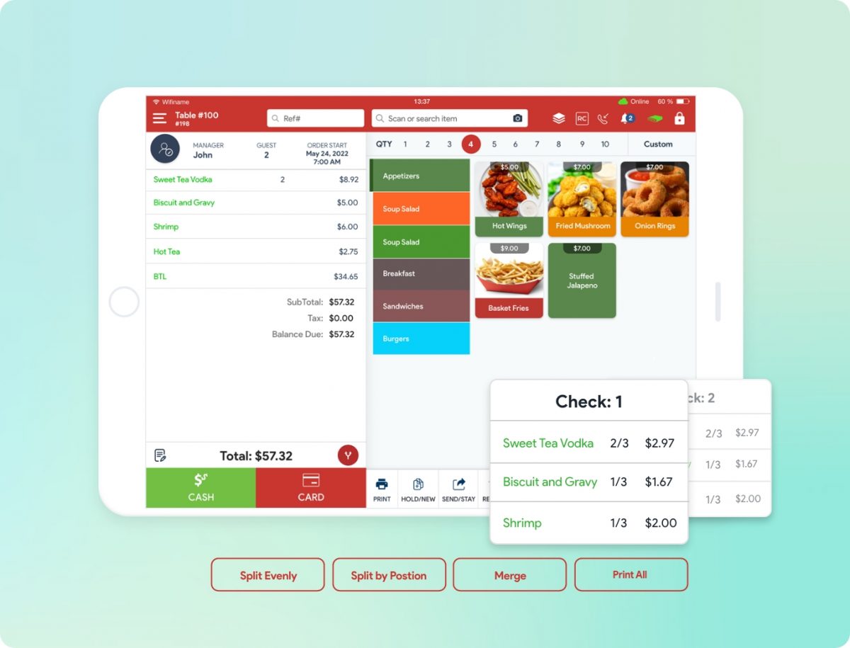 Full Service Restaurants POS System
